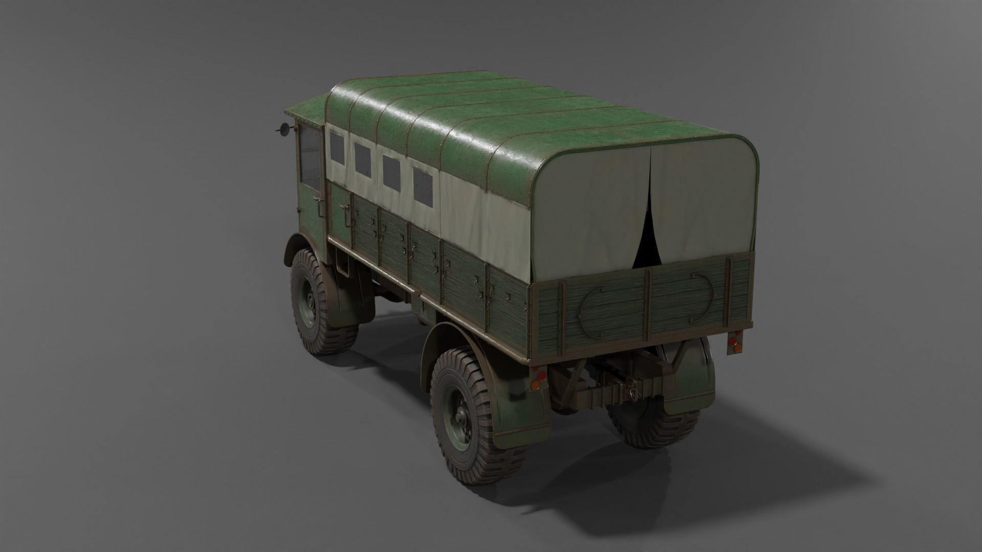 3D model AEC Matador Medium Artillery Tractor VR / AR / low-poly | CGTrader