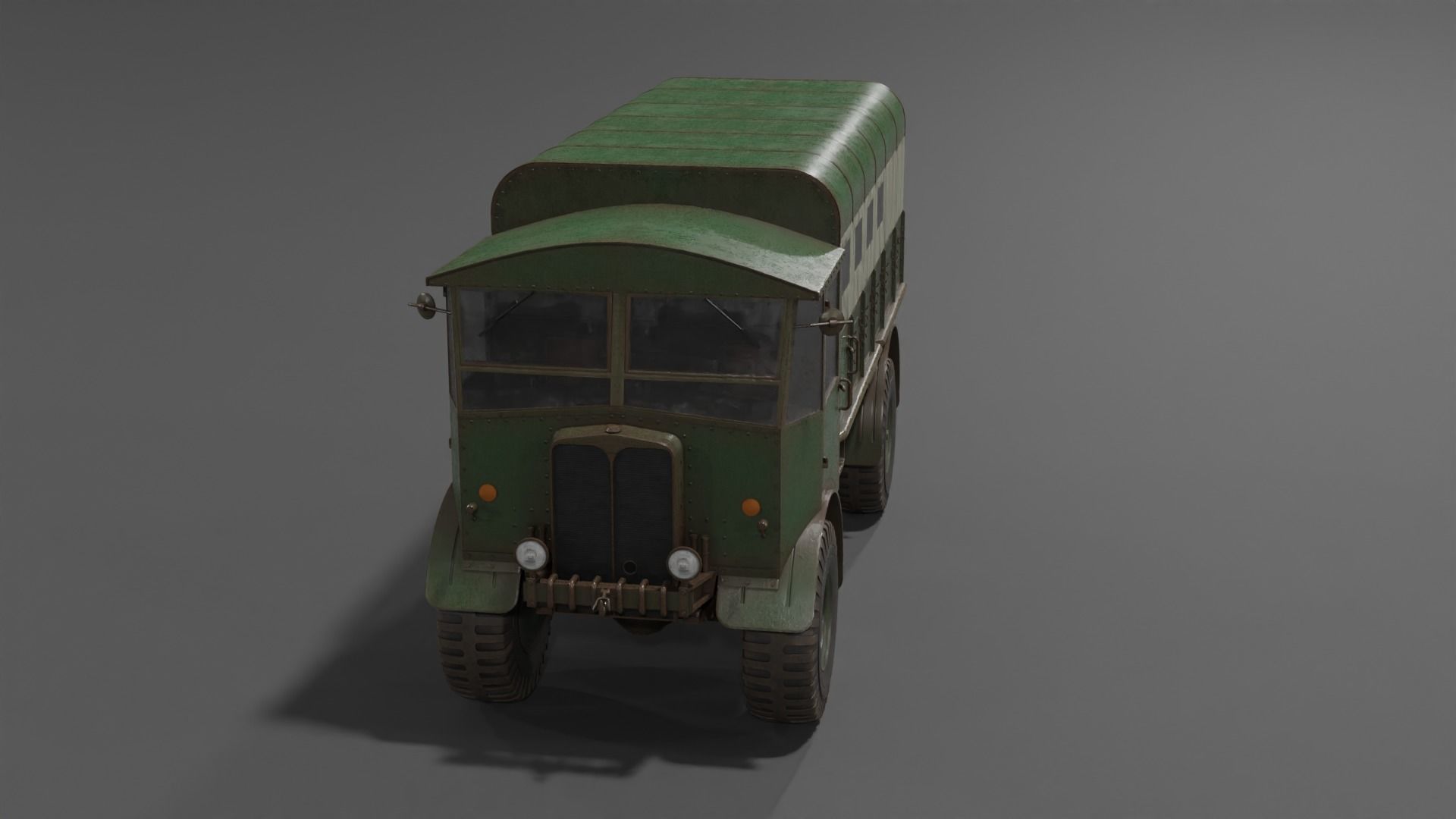 3D model AEC Matador Medium Artillery Tractor VR / AR / low-poly | CGTrader