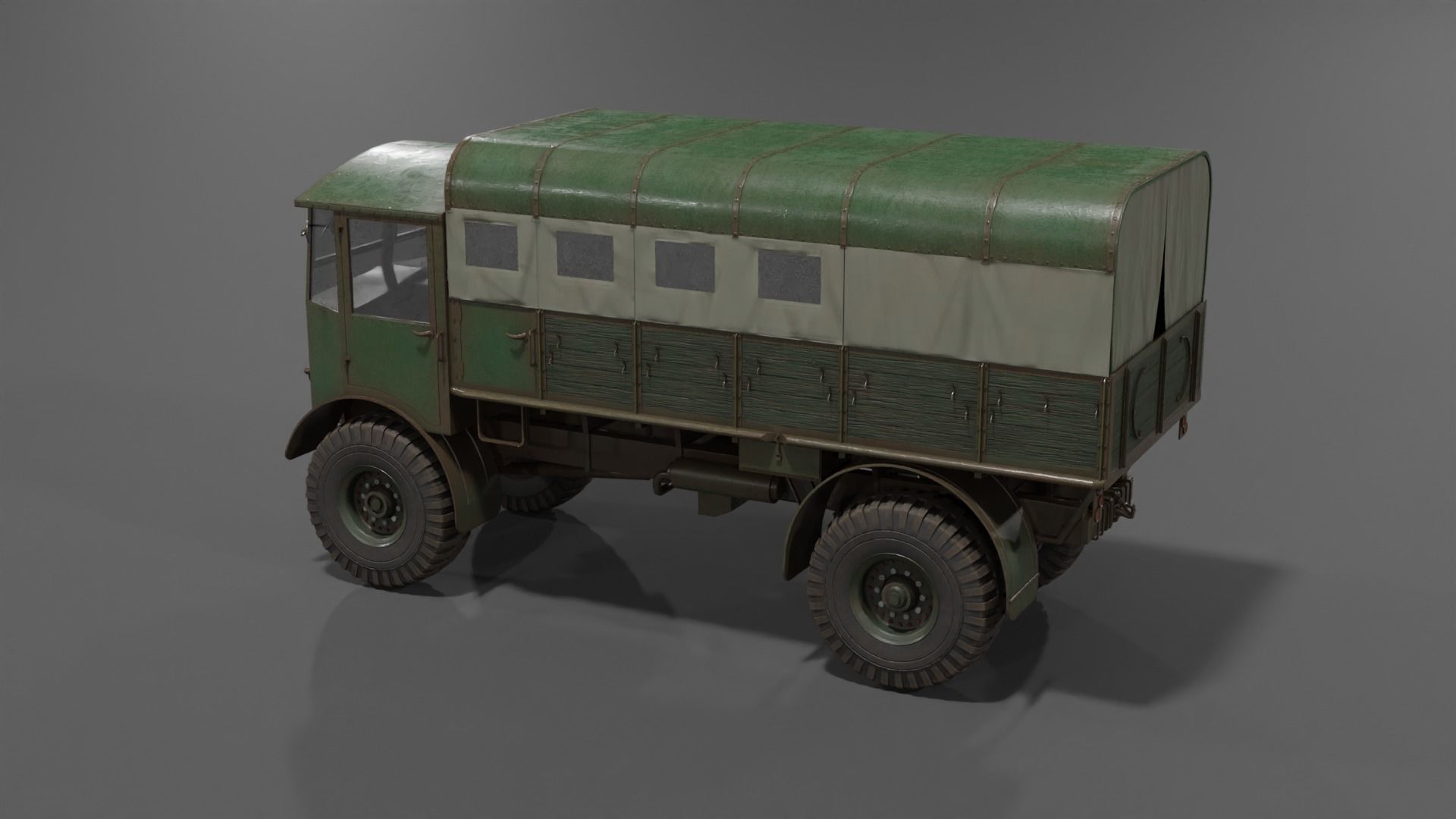 3D model AEC Matador Medium Artillery Tractor VR / AR / low-poly | CGTrader