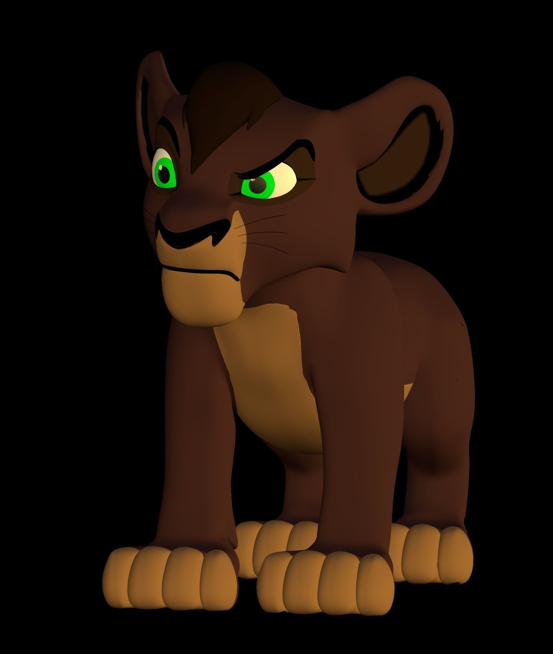 3D model Kovu Cub Lion King VR / AR / low-poly | CGTrader