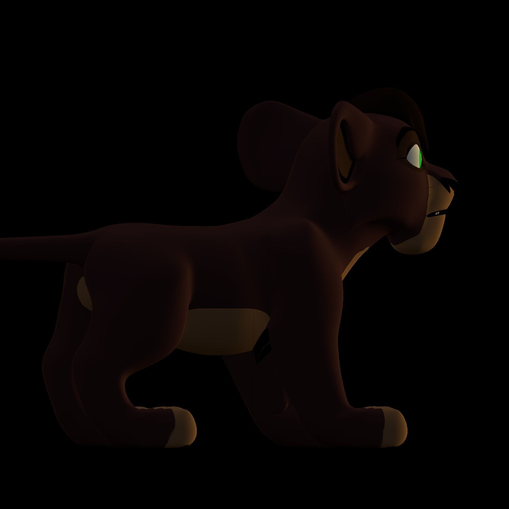 3D model Kovu Cub Lion King VR / AR / low-poly | CGTrader