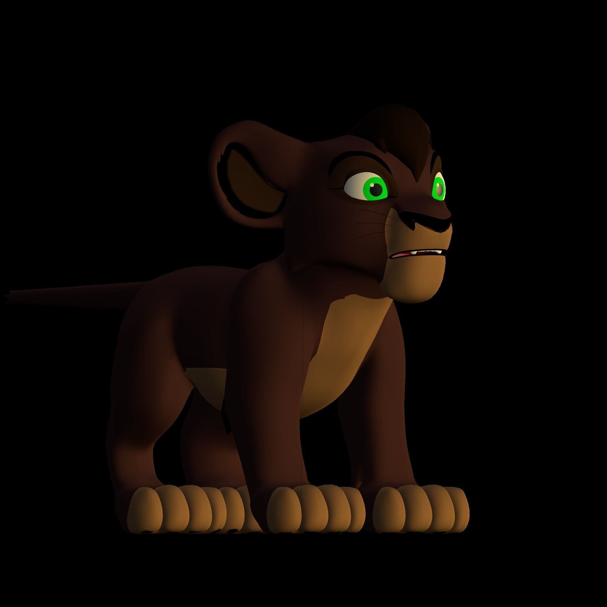3D model Kovu Cub Lion King VR / AR / low-poly | CGTrader