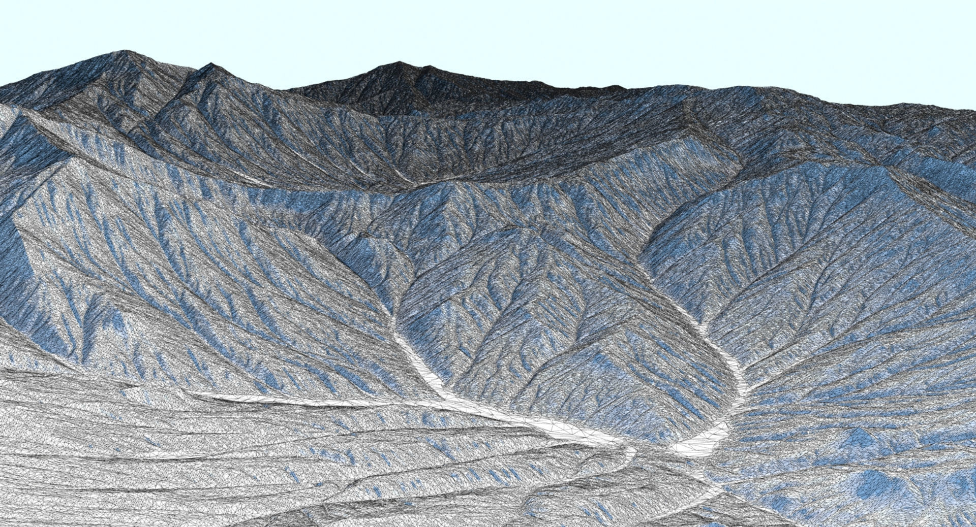 Mountainous Valley Landscape 3D model | CGTrader