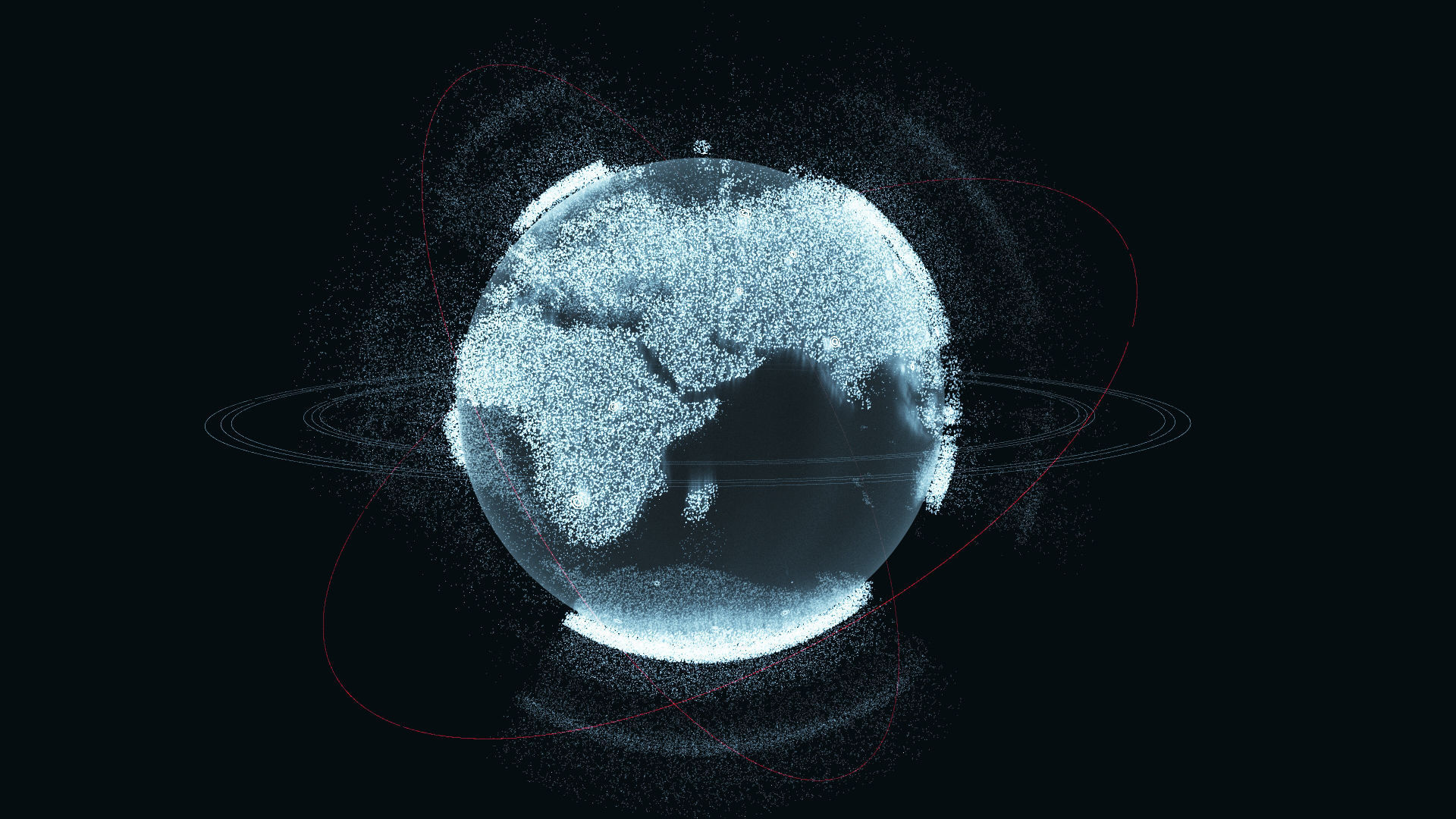 Animated Hologram Planet Earth v3 3D model animated rigged | CGTrader