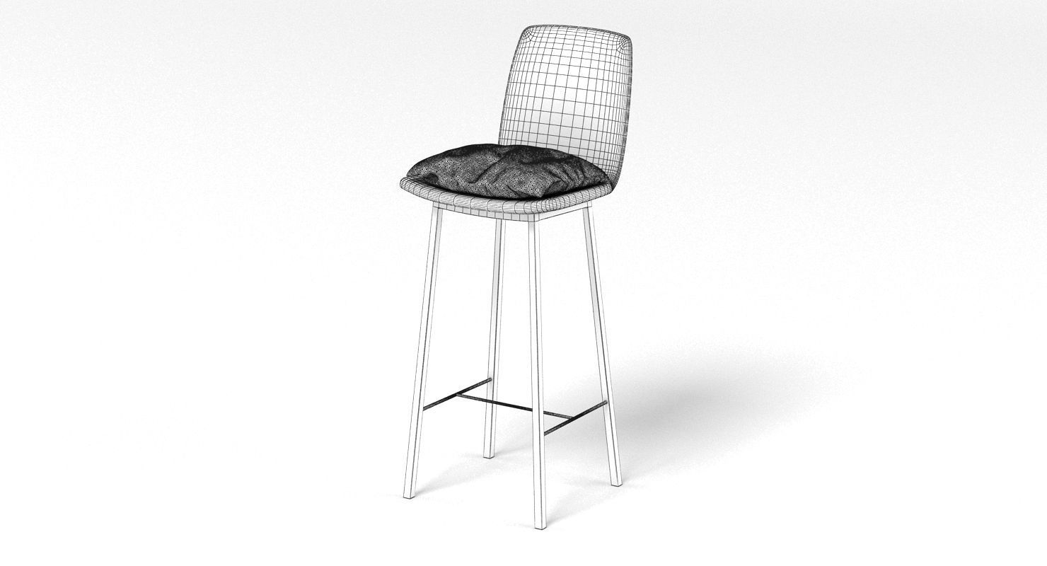 KFF Lhasa Bar Stool 3D model | CGTrader