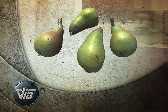 3D model Scanned Pears VR / AR / low-poly | CGTrader