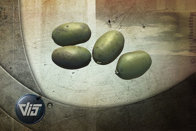 3D model Scanned Potatoes VR / AR / low-poly | CGTrader