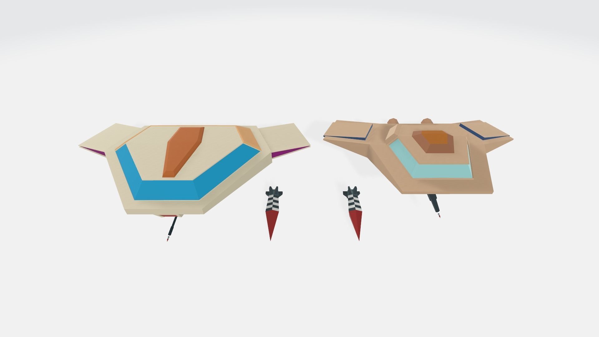 War space ship with missile free VR / AR / low-poly 3D model | CGTrader
