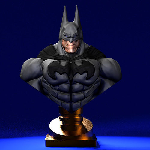 Bust of batman with muscles 3D model 3D printable | CGTrader