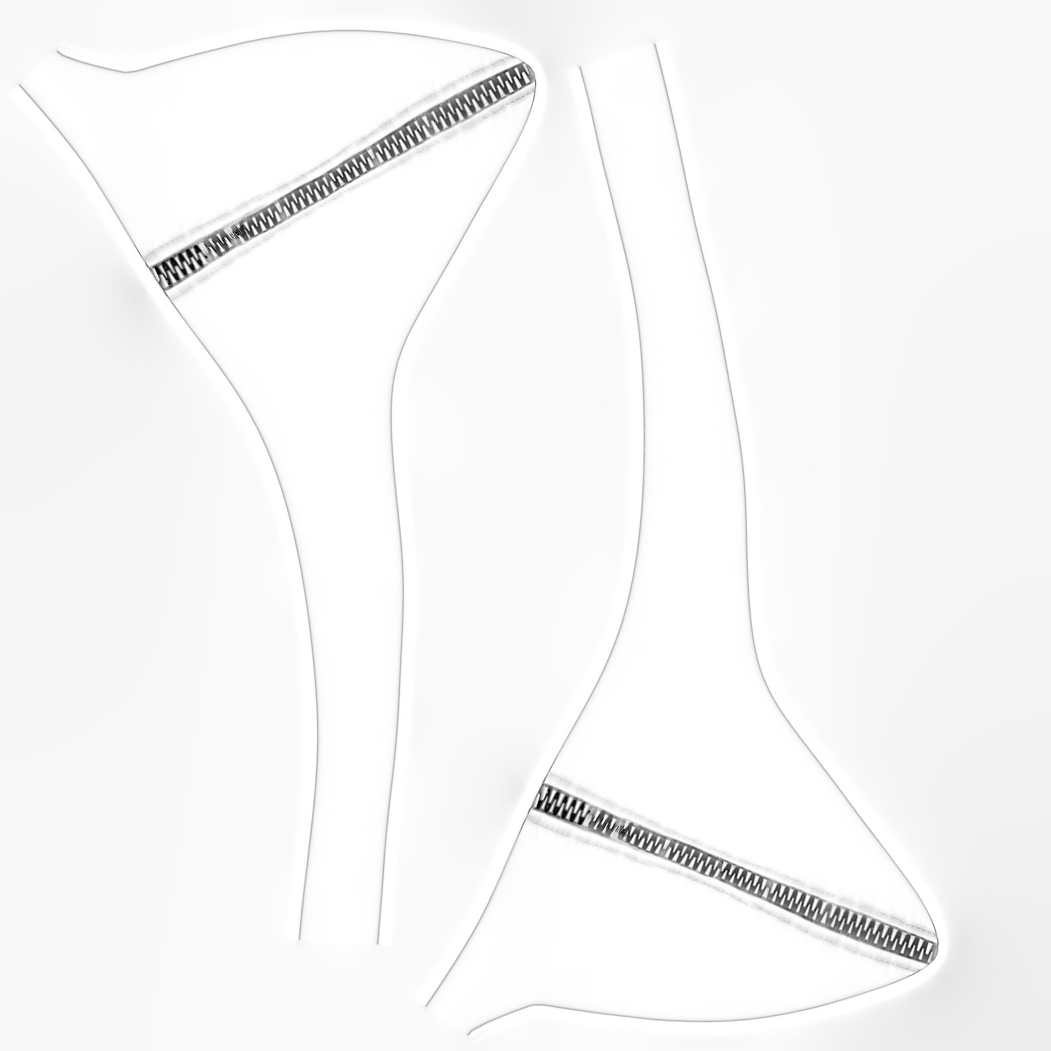 3D model Shiny Black Leather Bralet Top VR / AR / low-poly | CGTrader