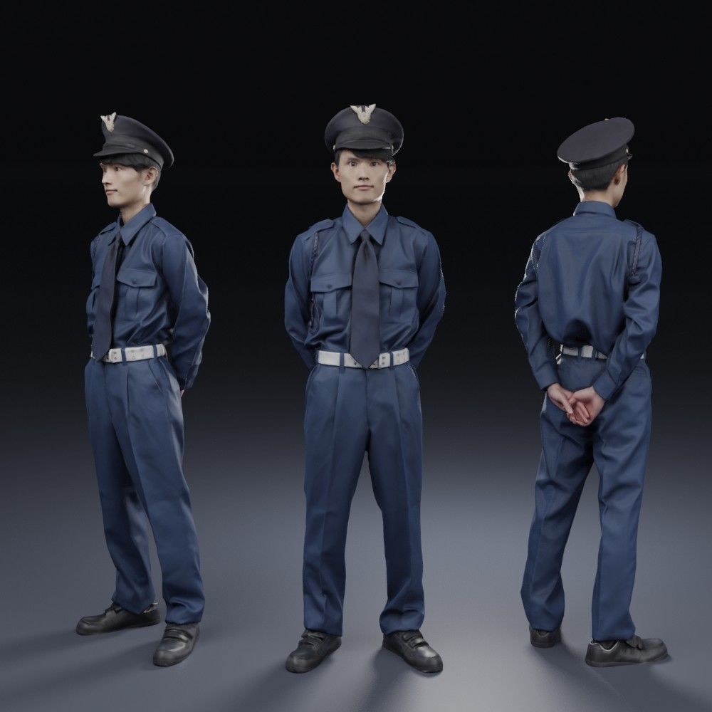 Posed 3D-Security guard 156ToshiN09 3D model | CGTrader Posed 3D-Security guard 156ToshiN09 3D model | CGTrader