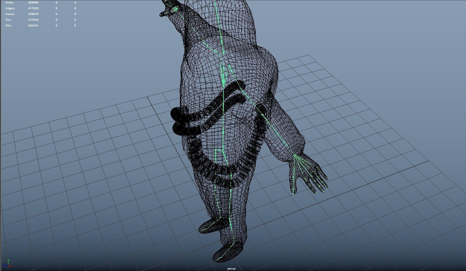 Hazard Suit Rigged PBR 3D model rigged | CGTrader