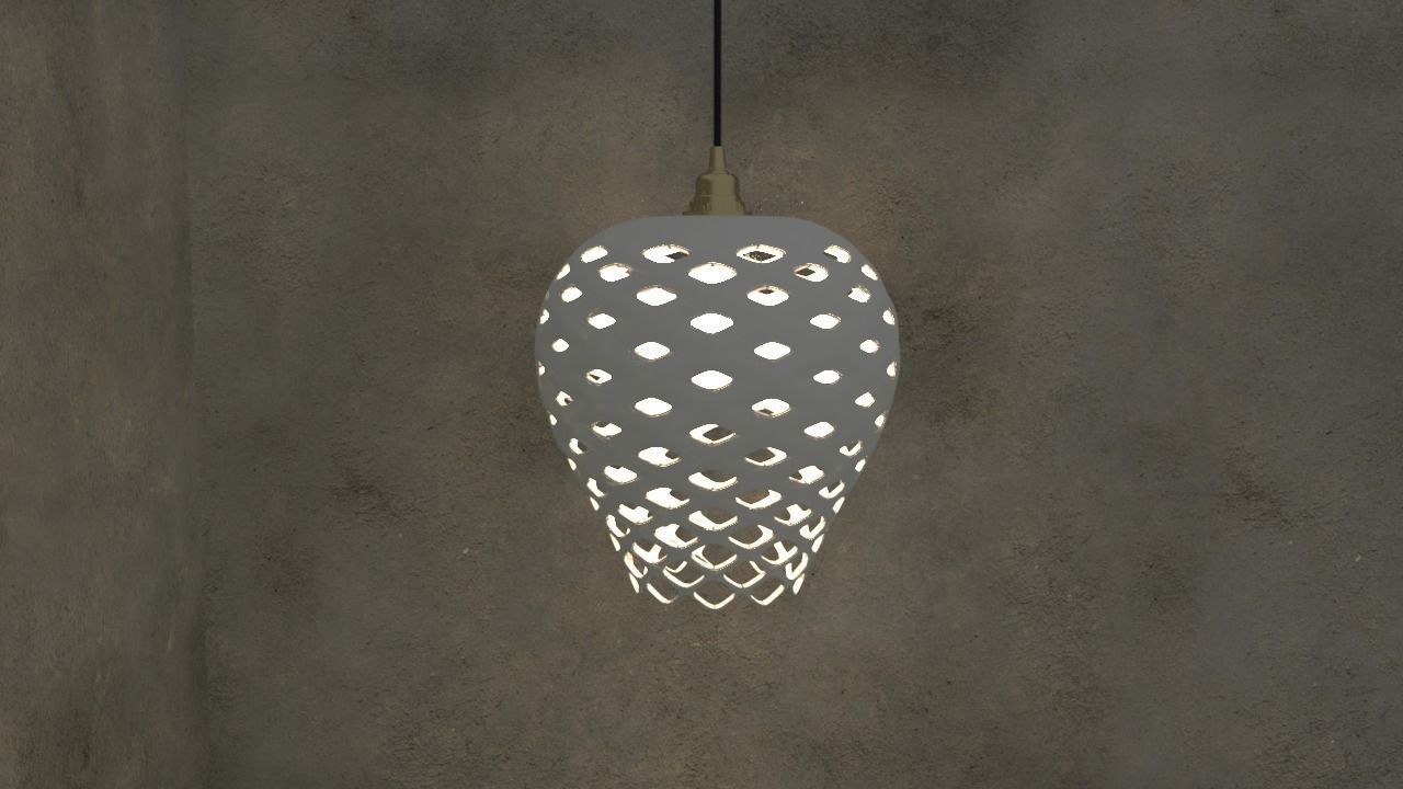 Parametric Pendant Light - Large 3D model 3D printable | CGTrader