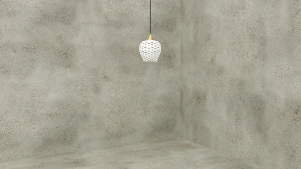 Parametric Pendant Light - Small 3D model 3D printable | CGTrader