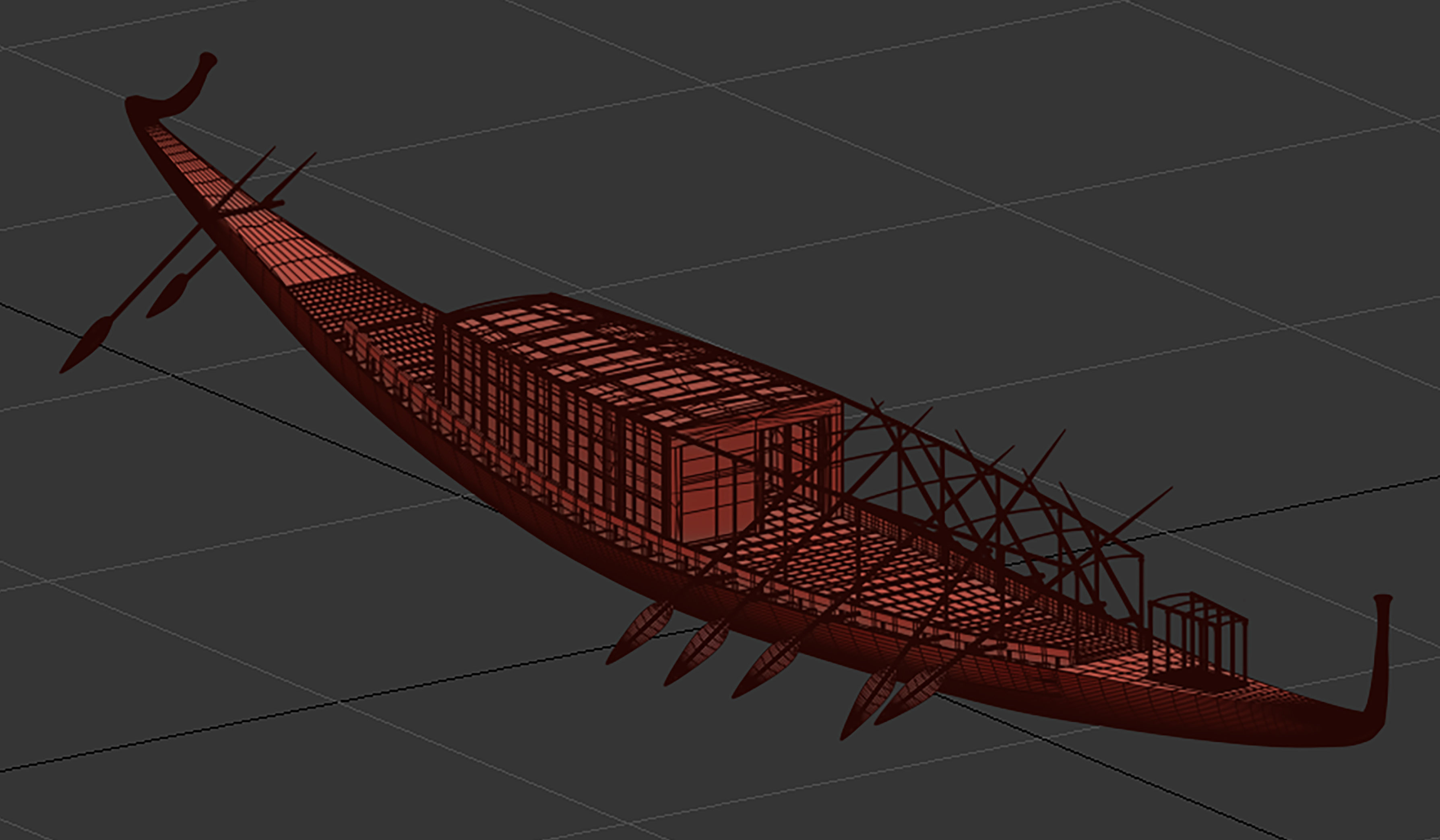 Ancient Egyptian Pharaonic sun boat 3D model | CGTrader