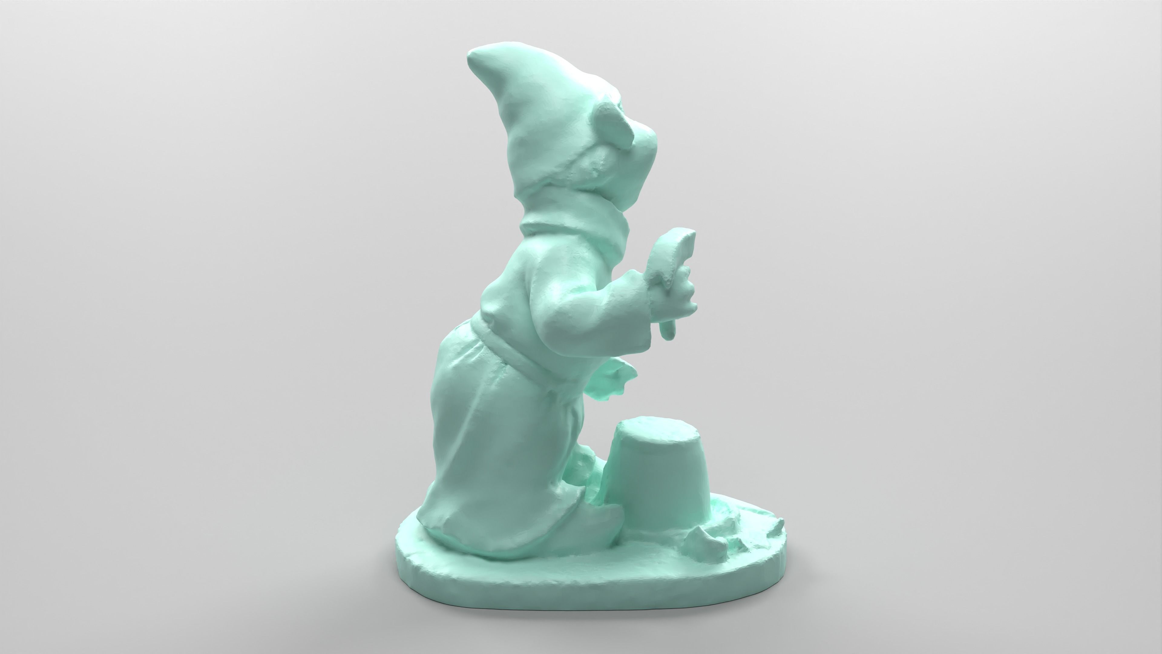 Stylized Character Gnome 01 Photoscan 3D model 3D printable | CGTrader