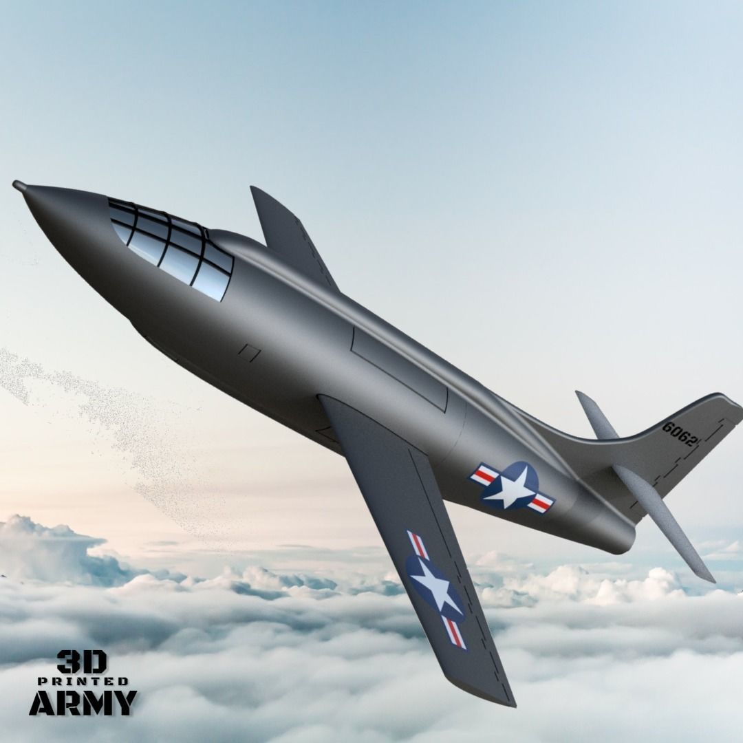 BELL X-1 A - 3D print scale model -STL 3D model 3D printable | CGTrader