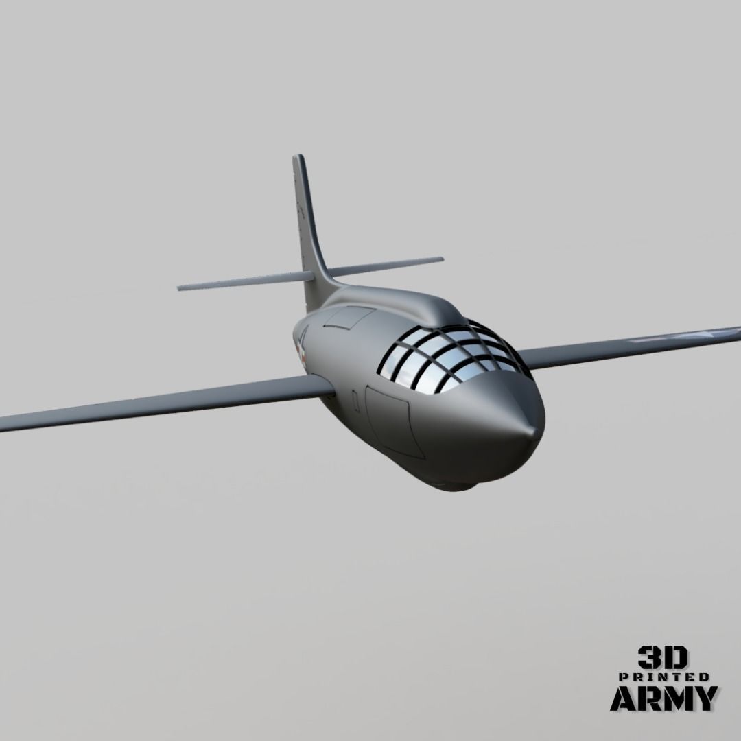 BELL X-1 A - 3D print scale model -STL 3D model 3D printable | CGTrader