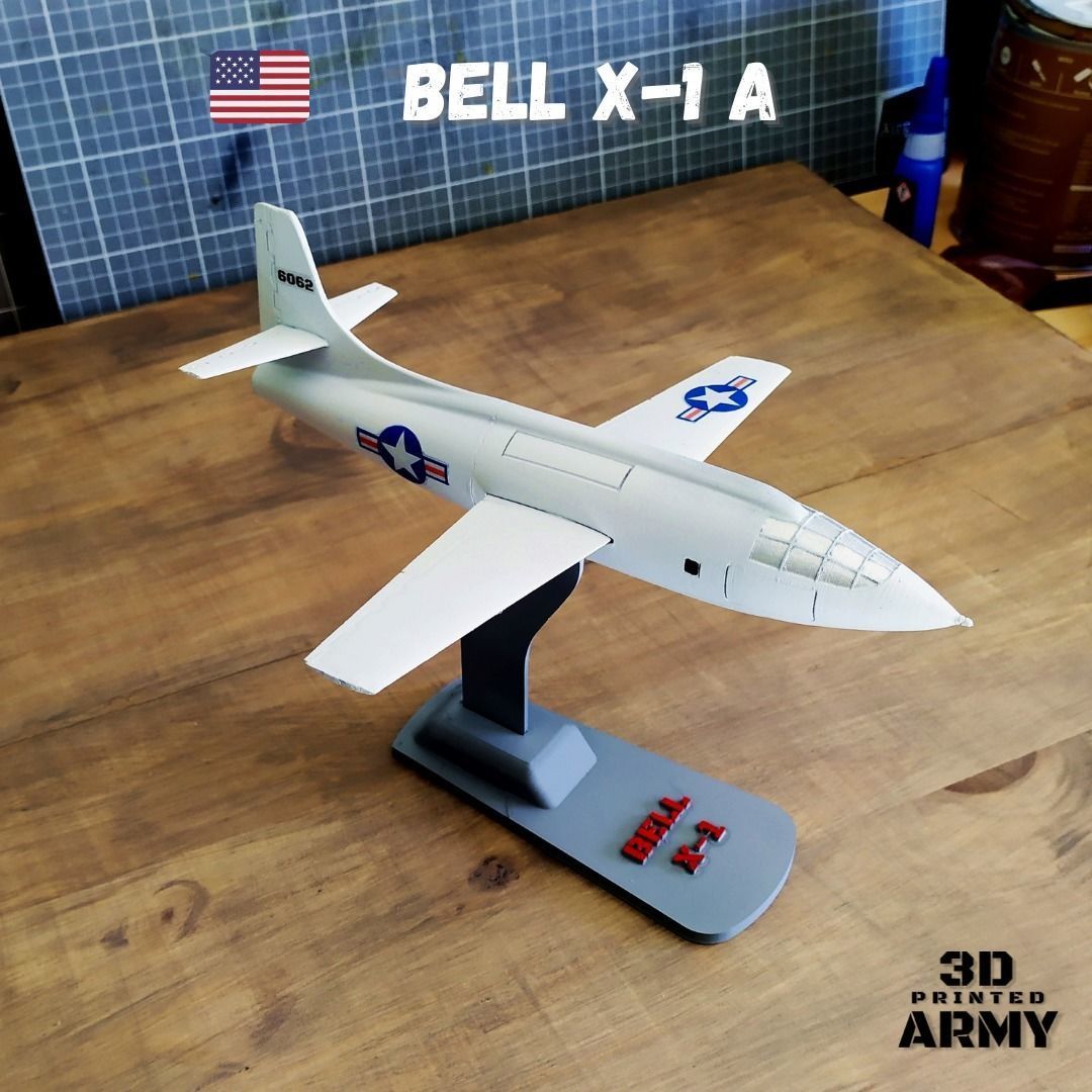 BELL X-1 A - 3D print scale model -STL 3D model 3D printable | CGTrader