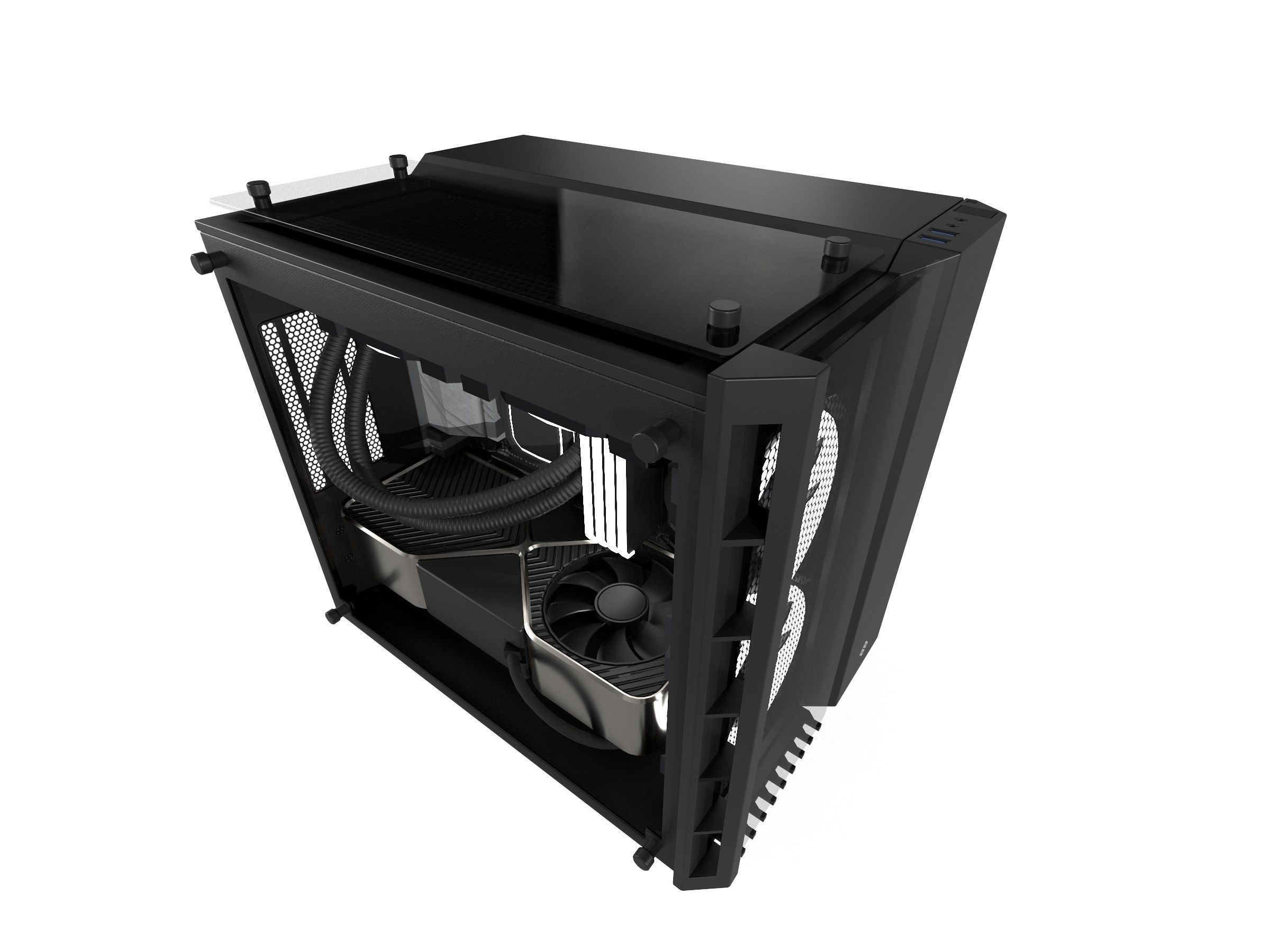 3D model CORSAIR Vengeance 6180 Gaming Computer VR / AR / low-poly ...