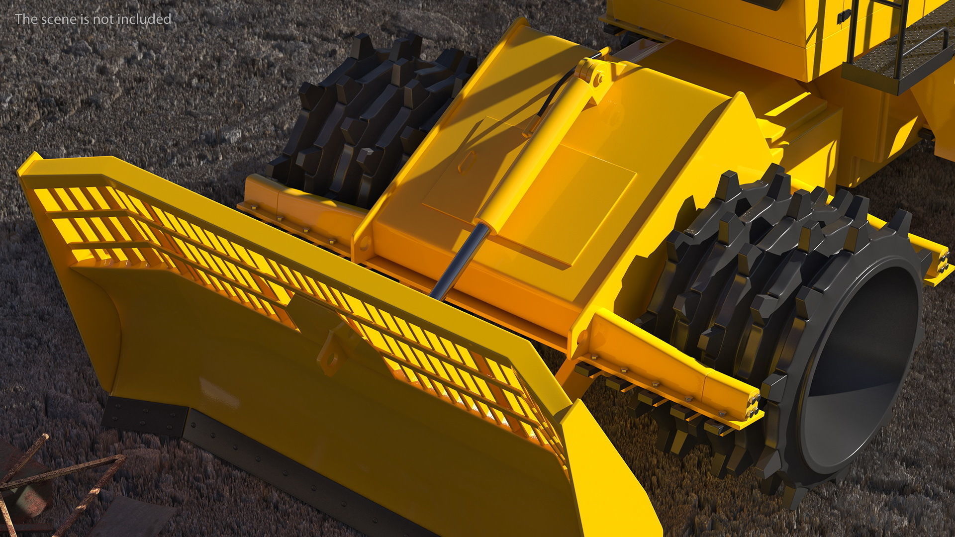 Bomag BC 473 RB5 Refuse Compactor Rigged 3D model rigged | CGTrader
