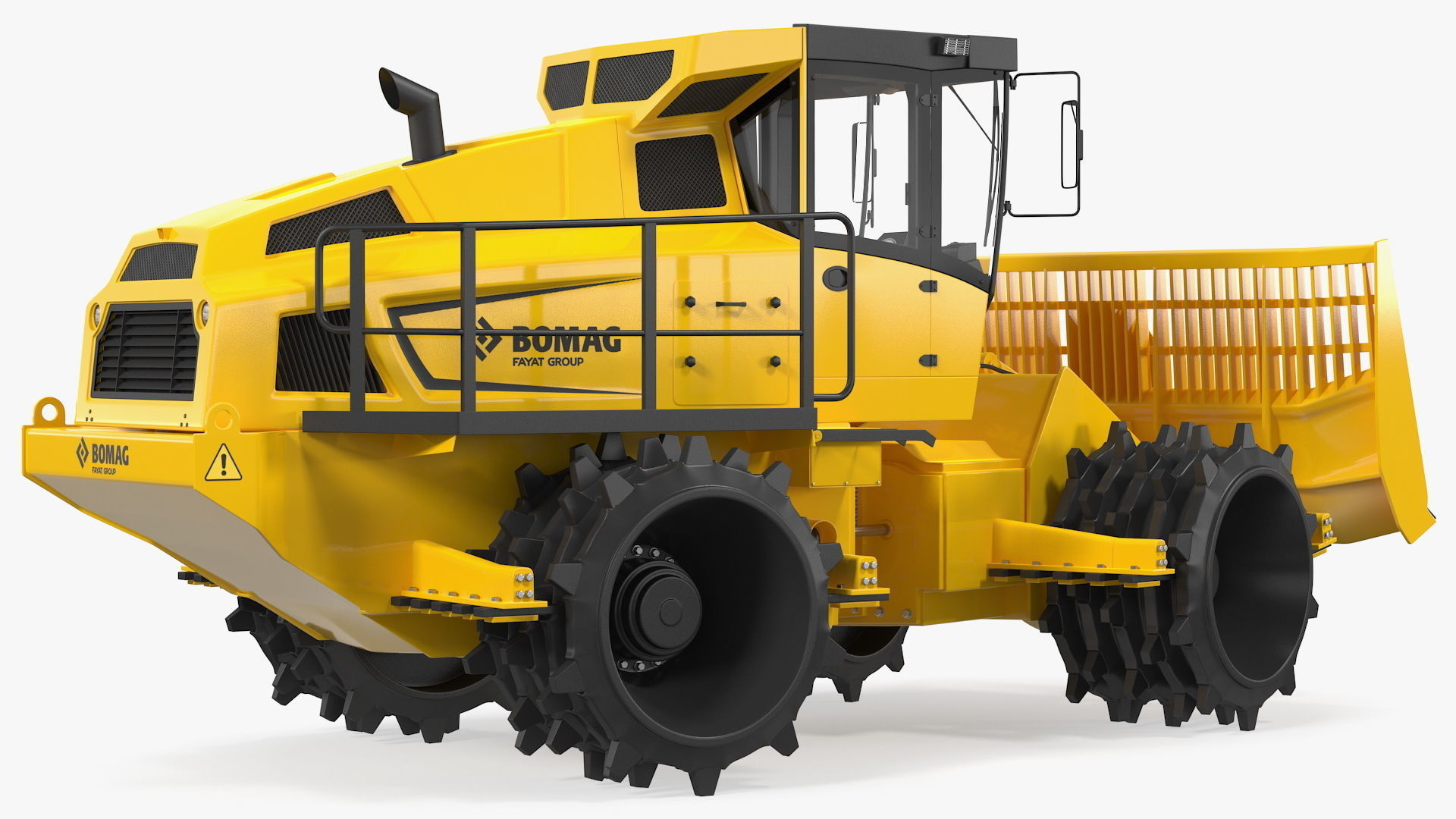 Bomag BC 473 RB5 Refuse Compactor Rigged 3D model rigged | CGTrader