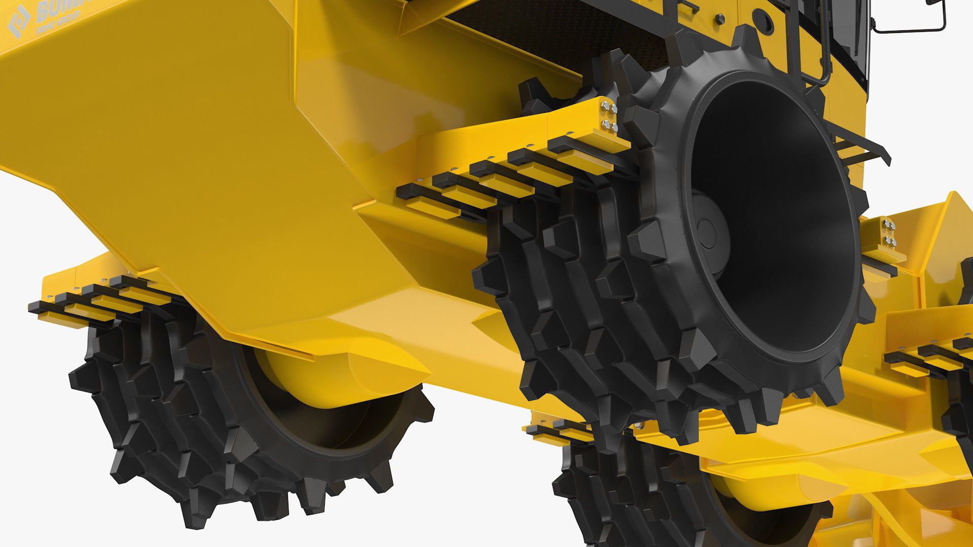 Bomag BC 473 RB5 Refuse Compactor Rigged 3D model rigged | CGTrader