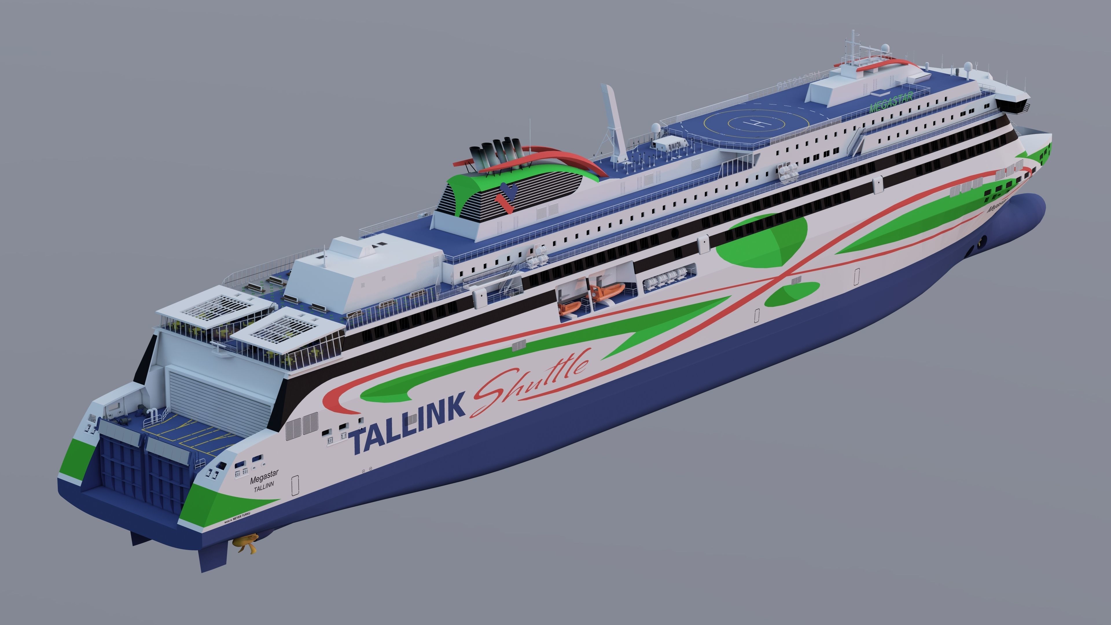 Tallink MS Megastar 3D model | CGTrader