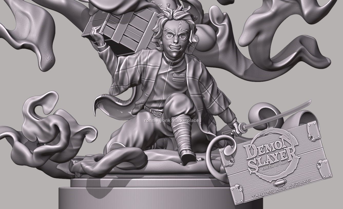Demon Slayer tanjiro and nezuko 3d printing 3D model 3D printable ...