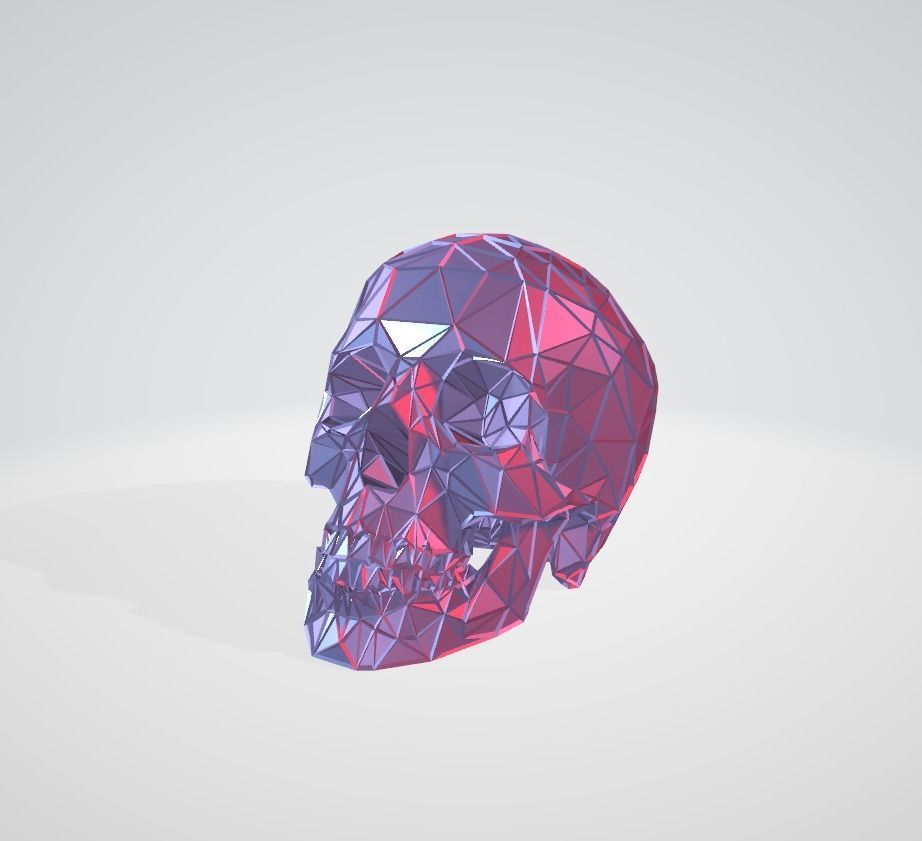 Skull WIREFRAME VORONOI WIREMESH MESH 3D model 3D printable | CGTrader