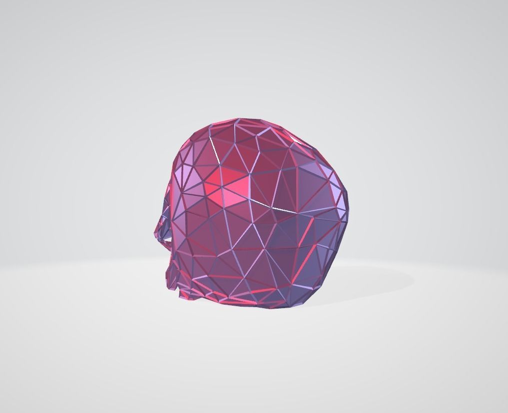 Skull WIREFRAME VORONOI WIREMESH MESH 3D model 3D printable | CGTrader