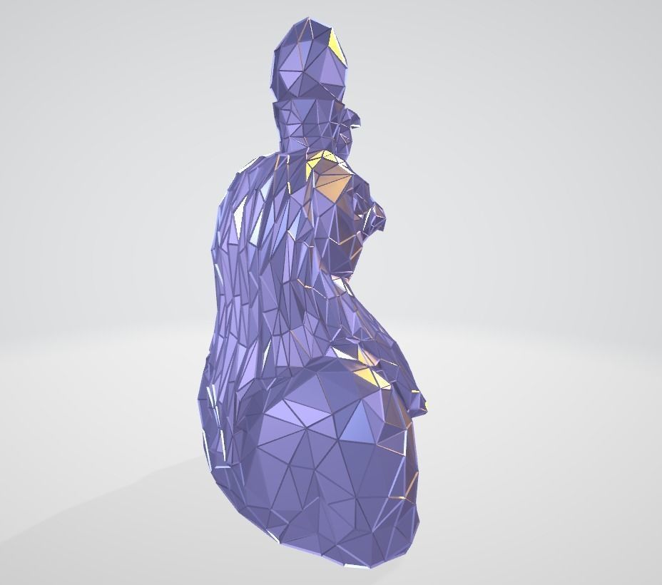 Ra bust WIREFRAME VORONOI WIREMESH MESH 3D model 3D printable | CGTrader