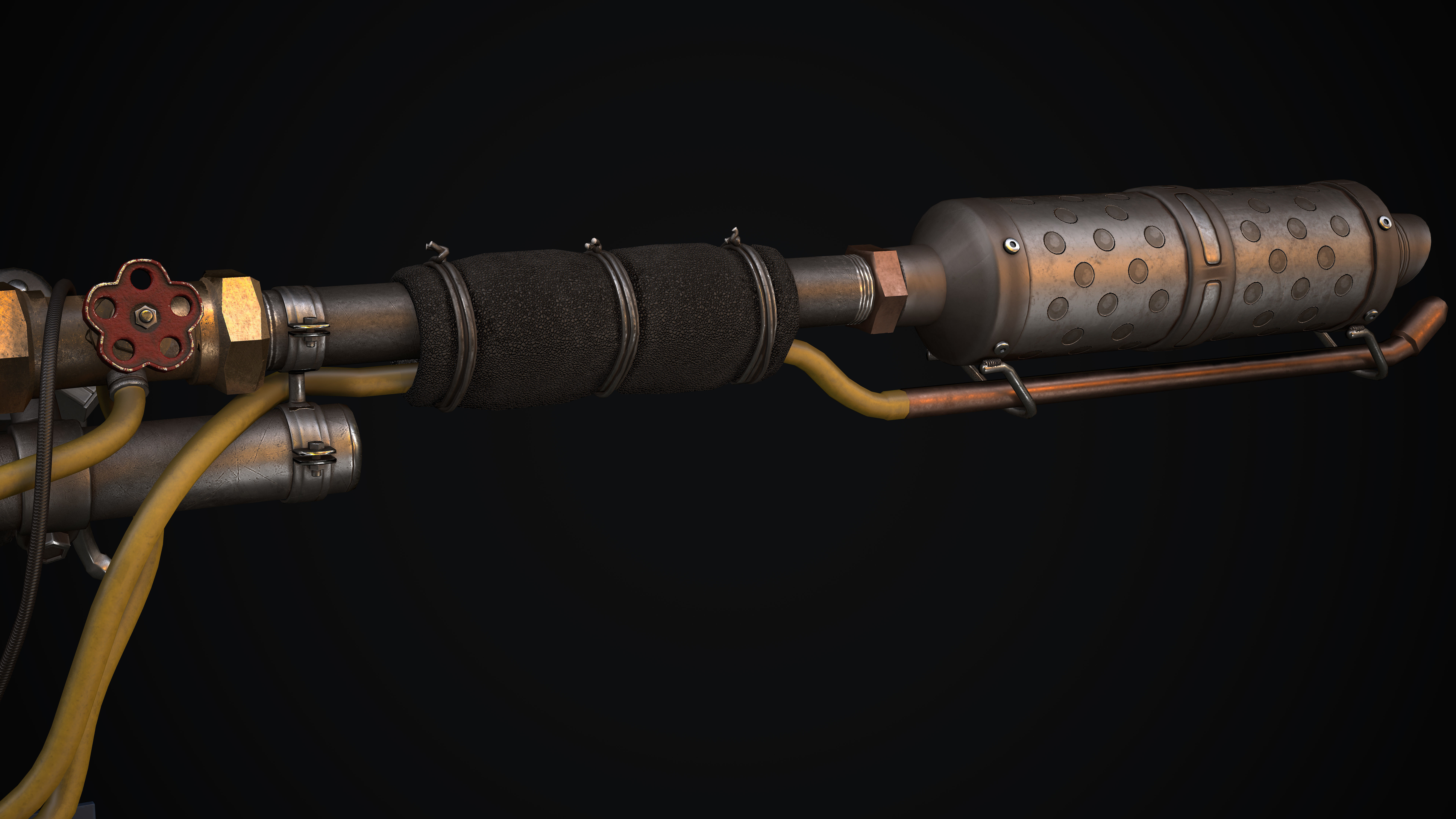 3D model Flamethrower gun VR / AR / low-poly | CGTrader