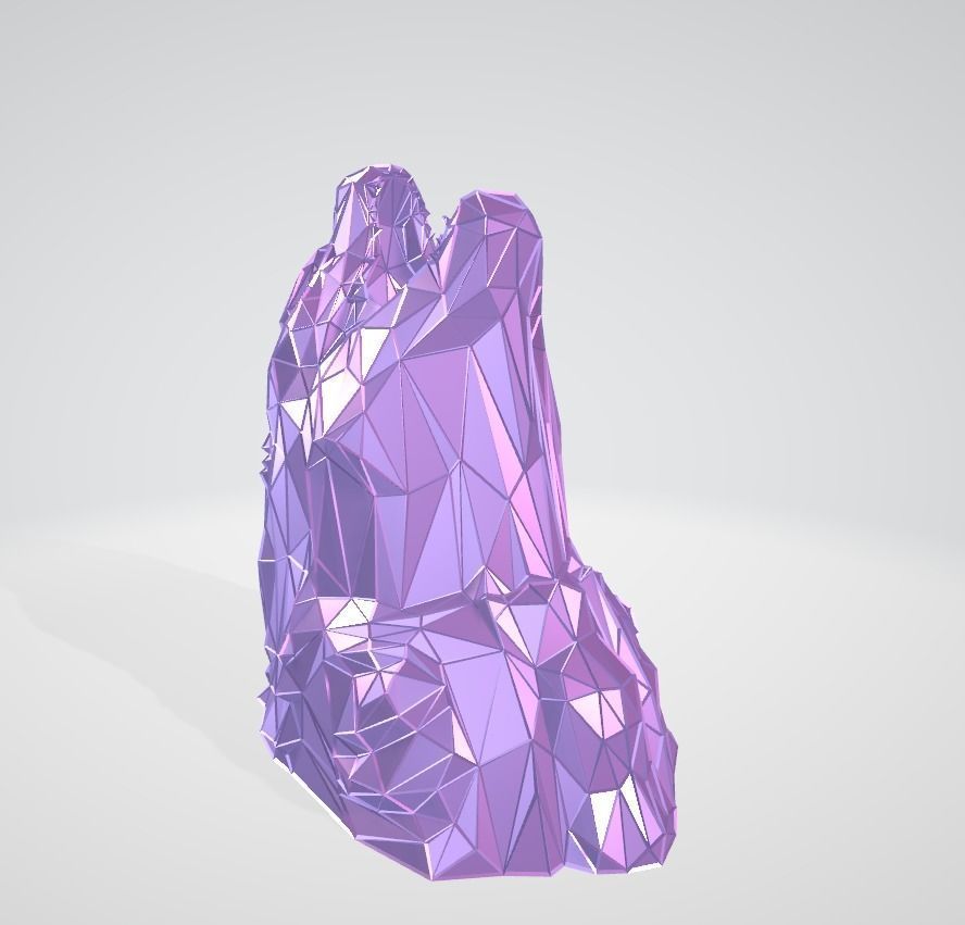 Godzilla bust WIREFRAME VORONOI WIREMESH MESH 3D model 3D printable ...