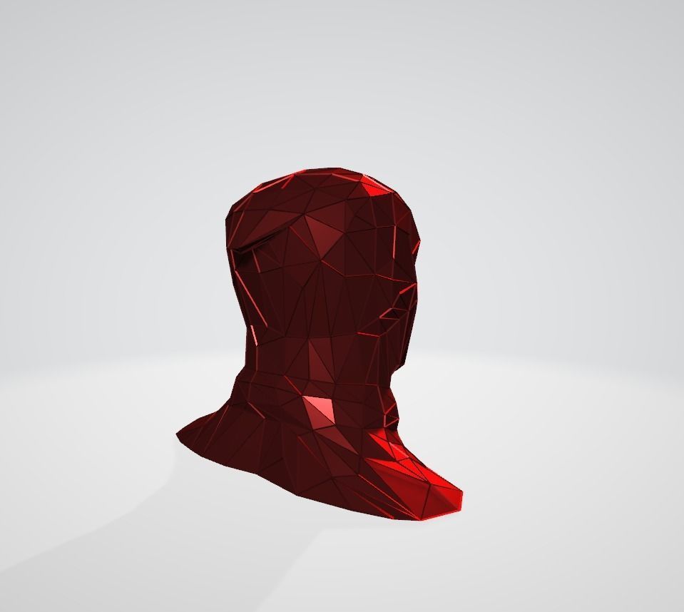 Deadpool bust WIREFRAME VORONOI WIREMESH MESH 3D model 3D printable ...
