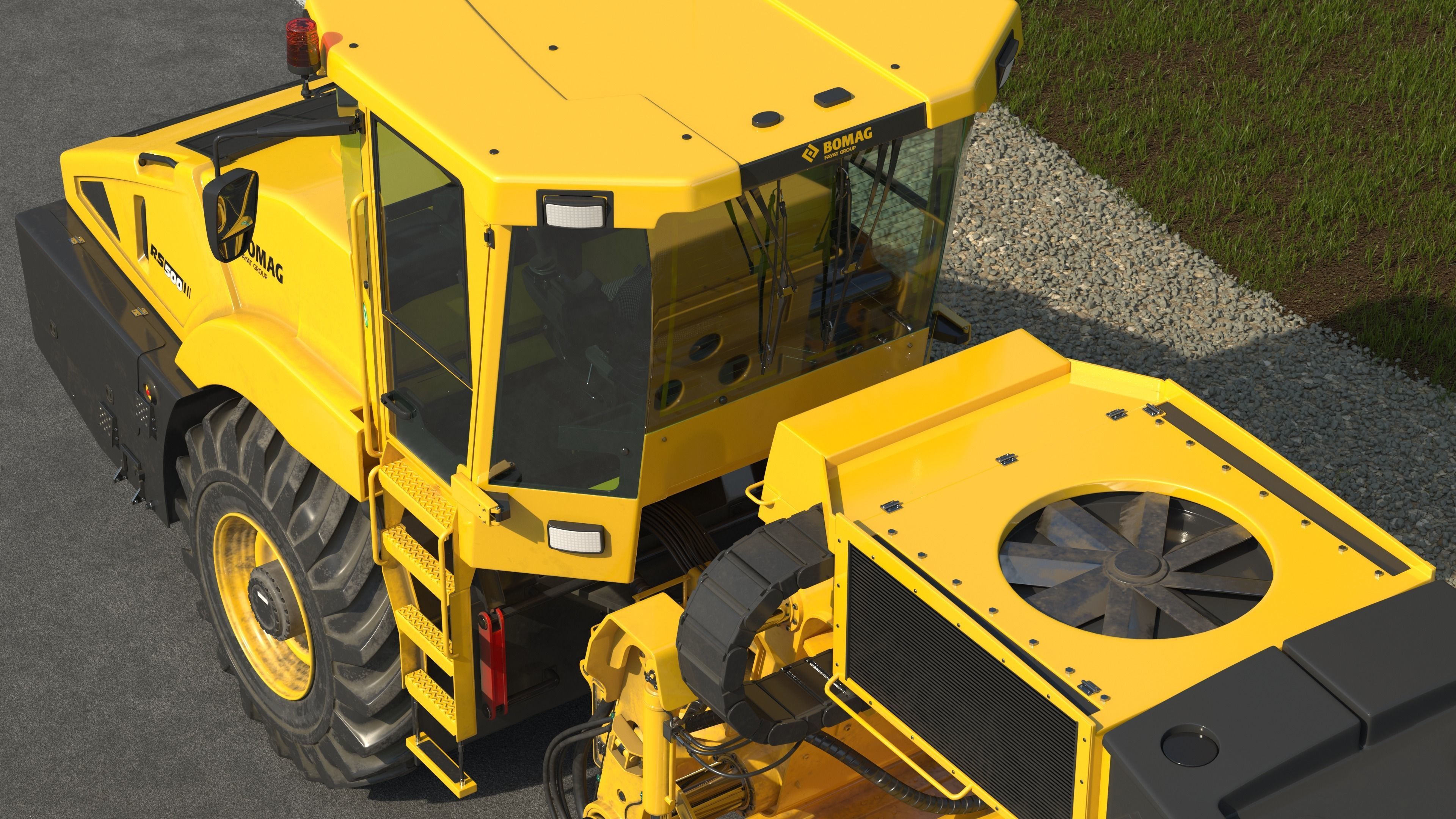 Bomag RS500 Recycler Soil Stabilizer 3D model | CGTrader