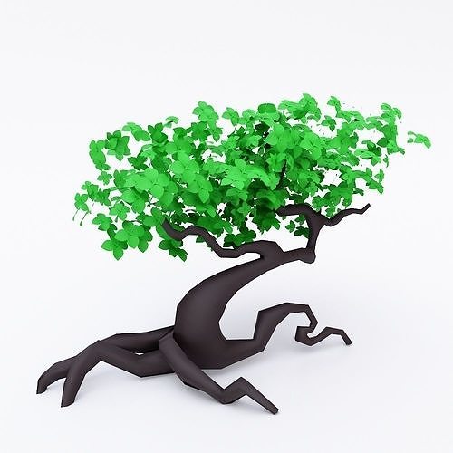 Toon tree 3d model 3D model | CGTrader