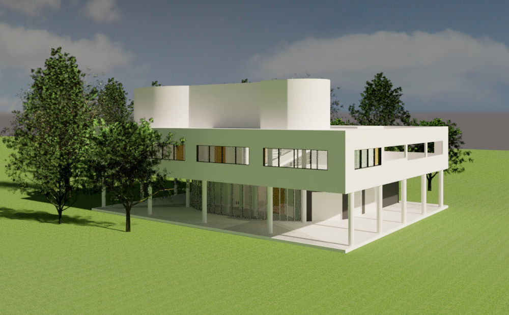 Le Corbusiers Villa Savoye 3D model | CGTrader