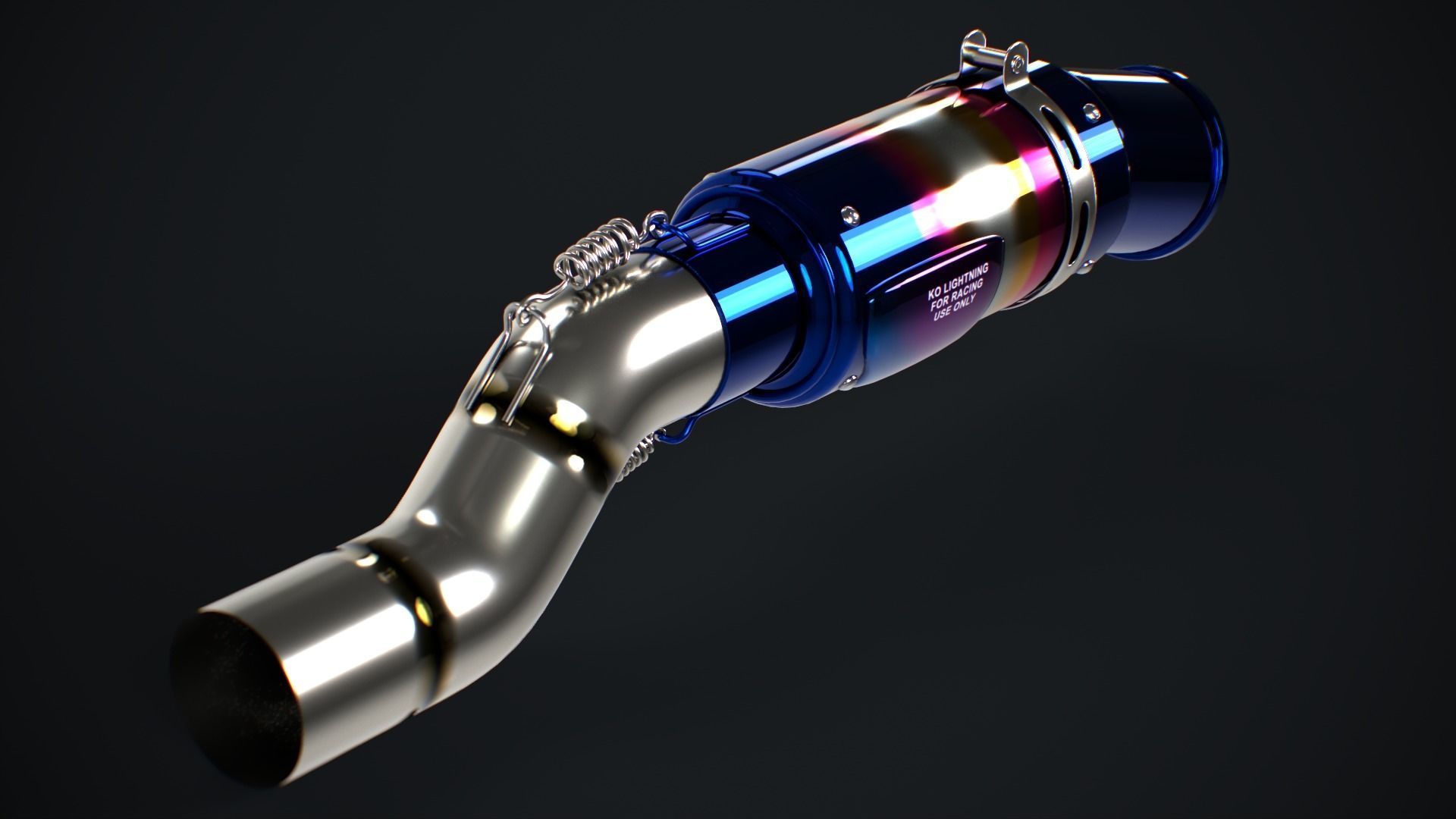 3D model Exhaust Muffler VR / AR / low-poly | CGTrader
