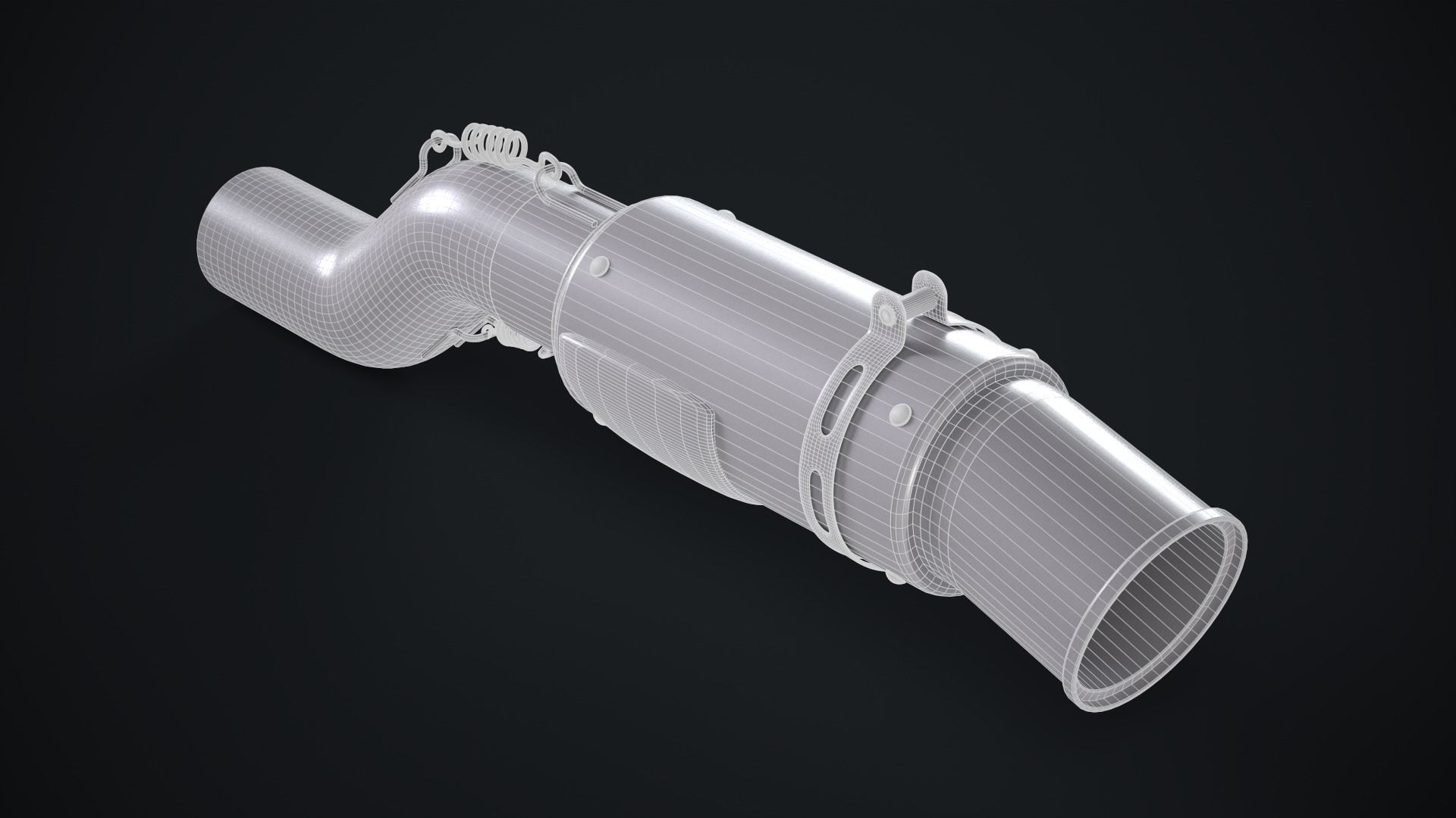 3D model Exhaust Muffler VR / AR / low-poly | CGTrader