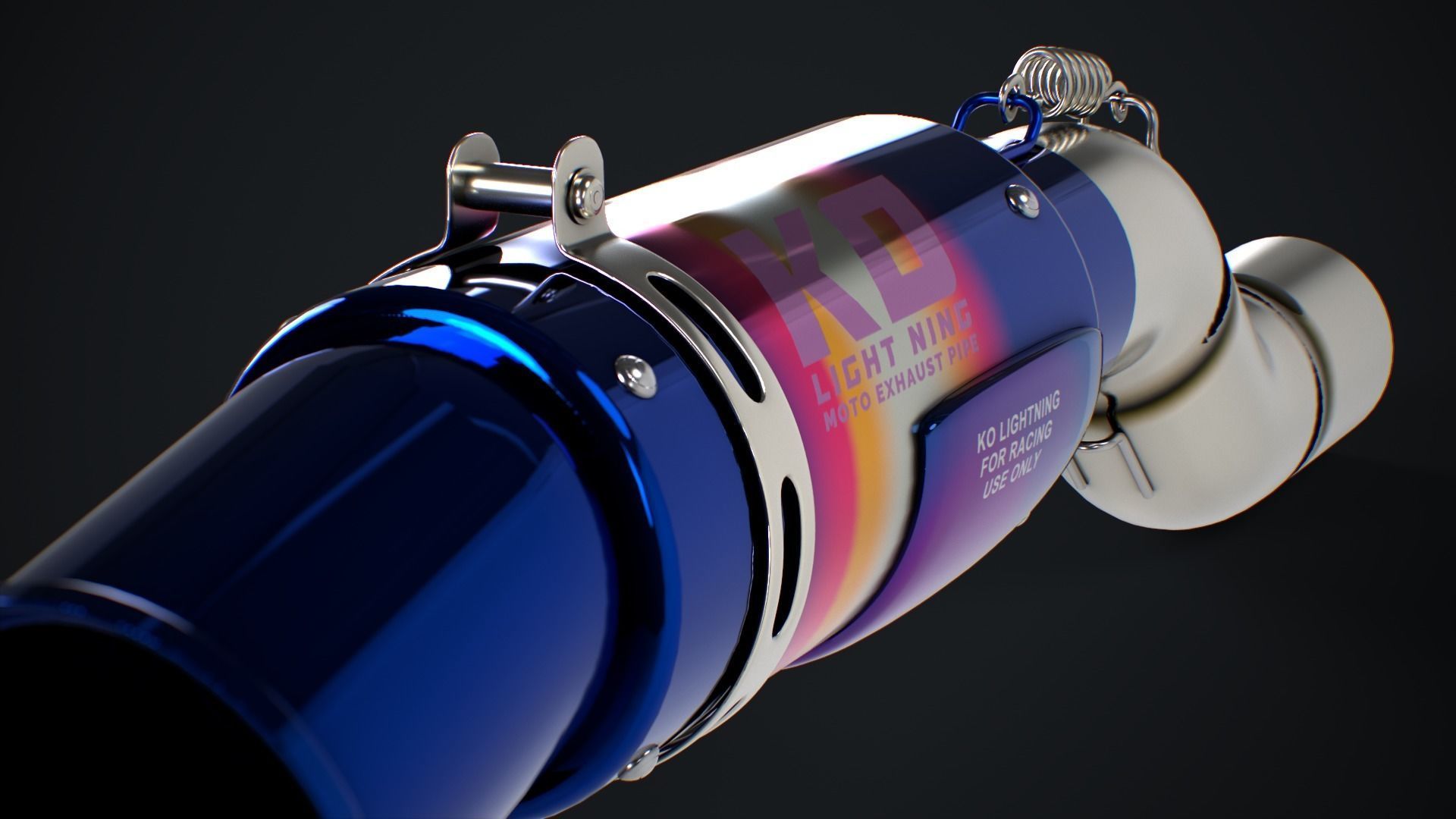 3D model Exhaust Muffler VR / AR / low-poly | CGTrader