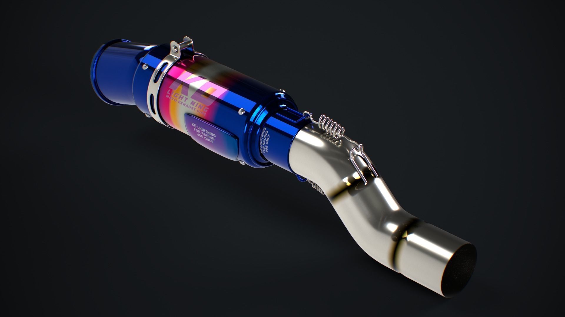 3D model Exhaust Muffler VR / AR / low-poly | CGTrader