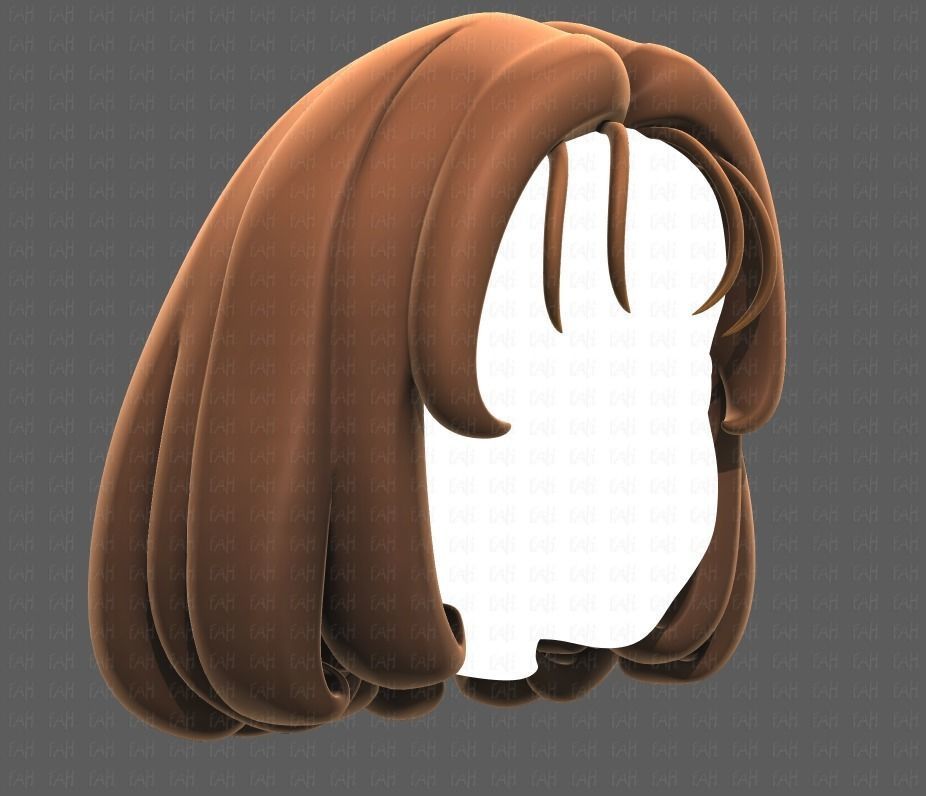 3D model Base Hair for girl V19 VR / AR / low-poly | CGTrader