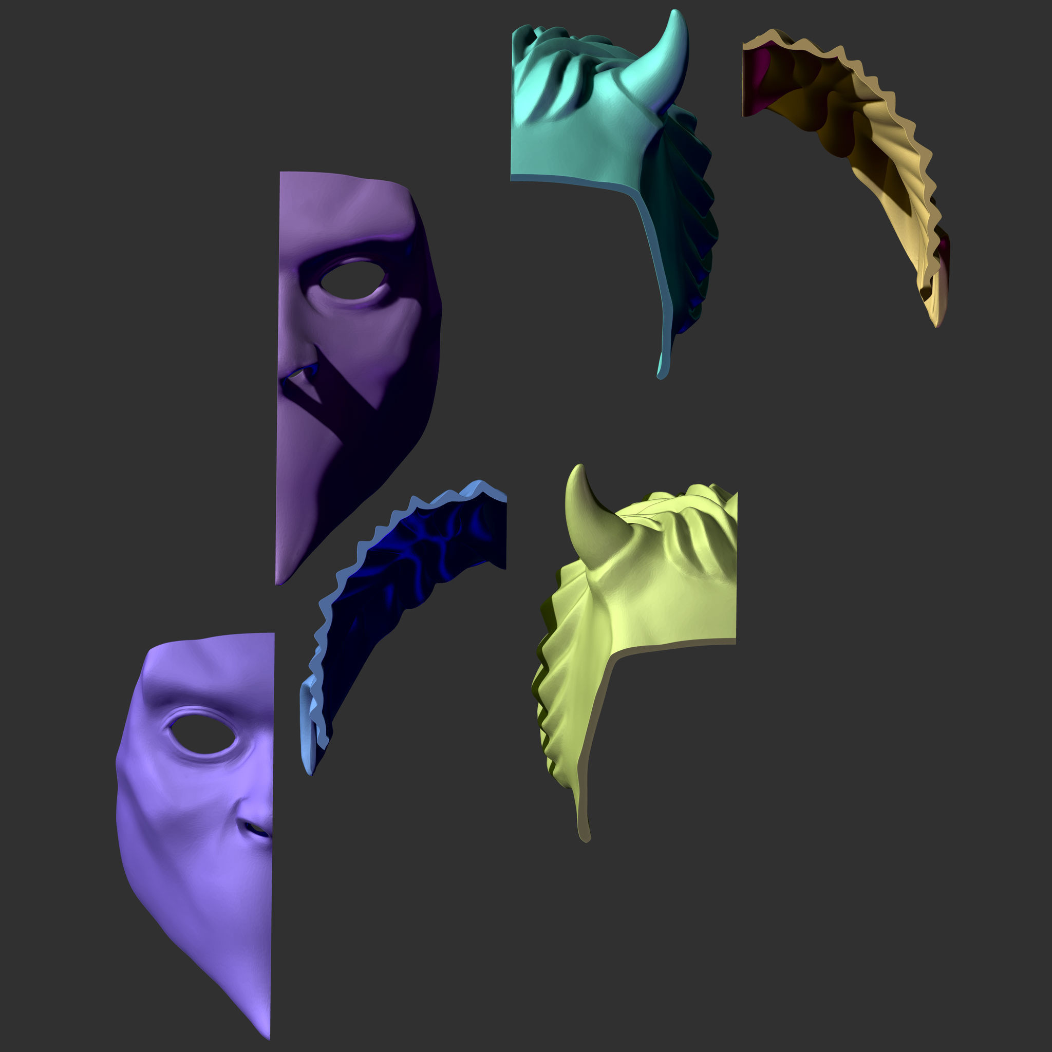 Nameless Ghoul mask 3D model 3D printable | CGTrader