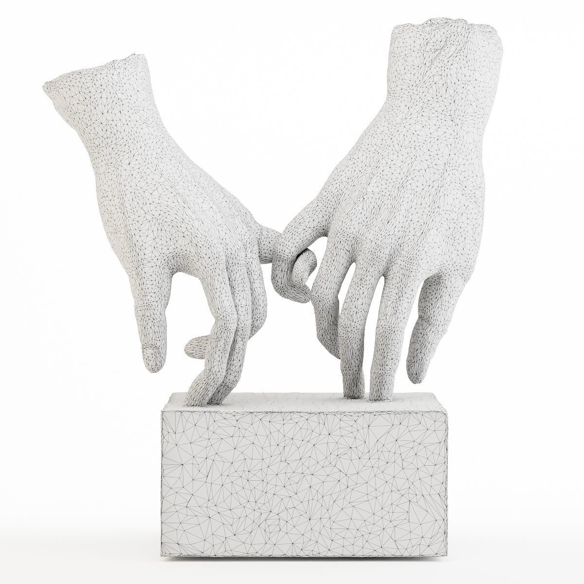 Bellaa Hand Statues Gesture Sign Sculpture 3D model | CGTrader