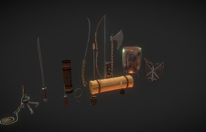 3D model Adventurer Mini Pack VR / AR / low-poly | CGTrader