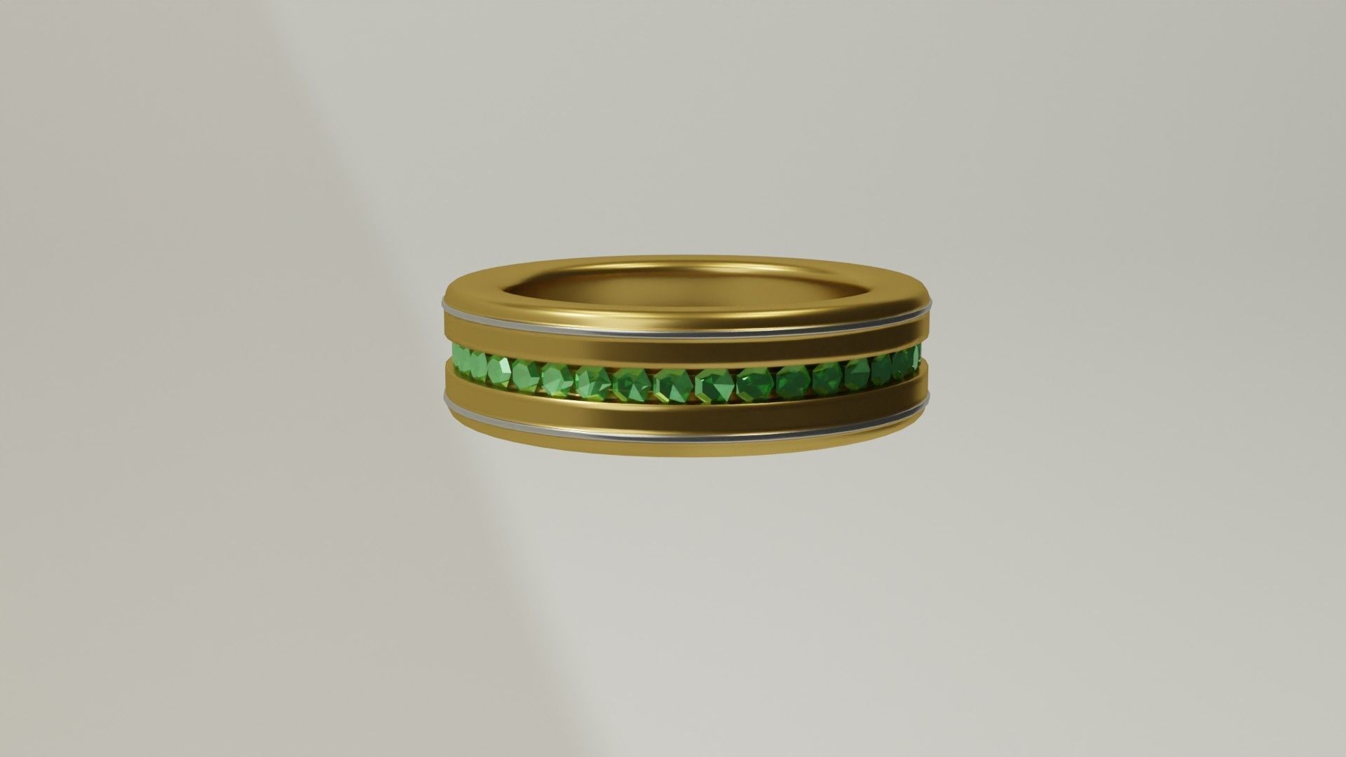 gemstone gold ring free 3D model | CGTrader