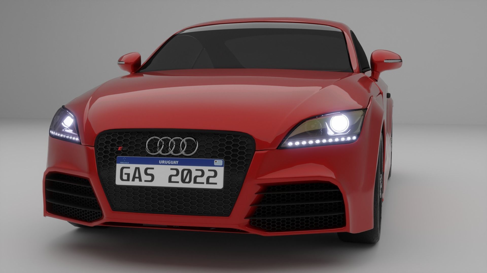 3D model Audi TT RS lowpoly blender model VR / AR / low-poly | CGTrader