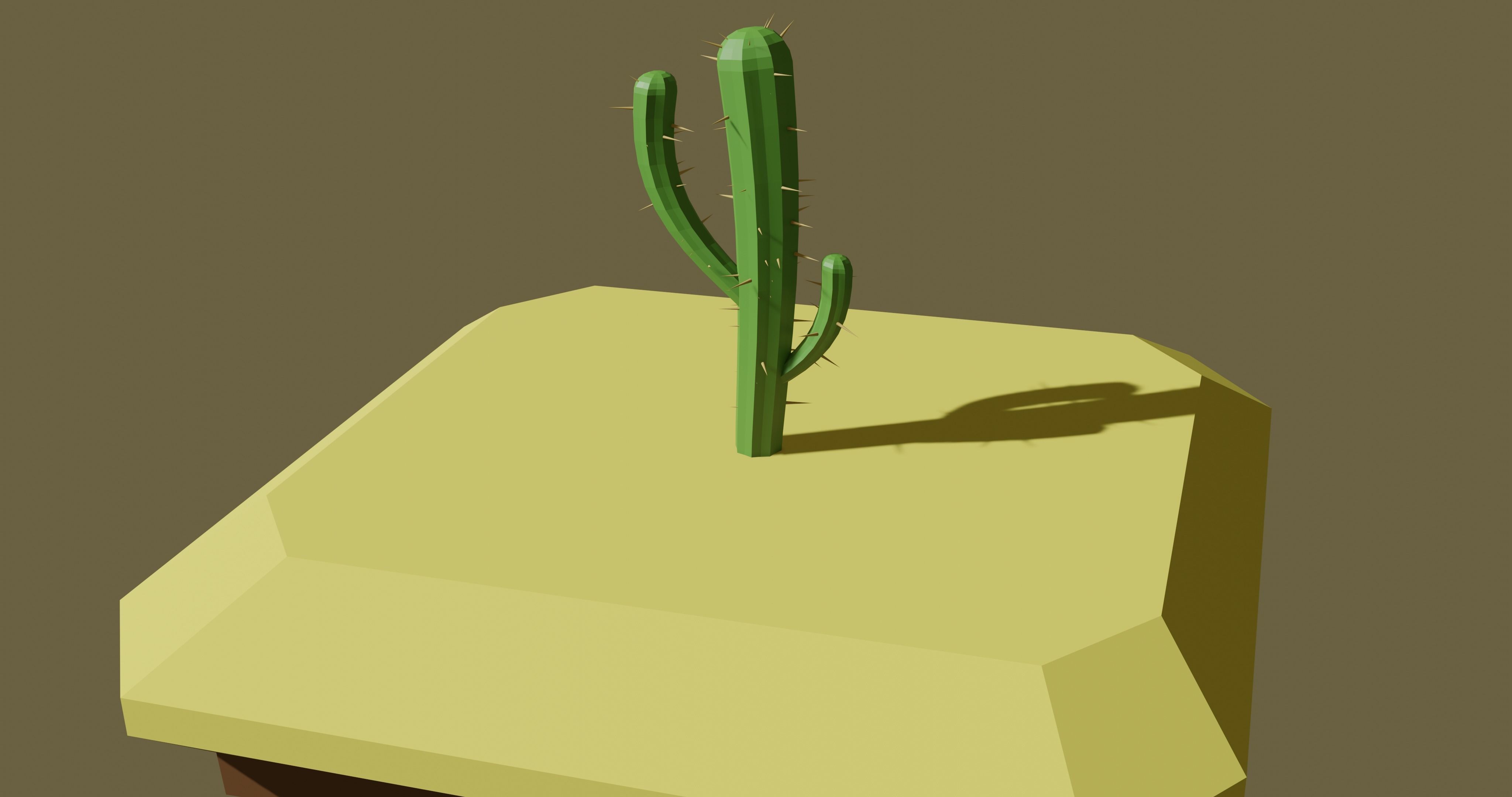 Simple Cartoon Cactus free VR / AR / low-poly 3D model | CGTrader