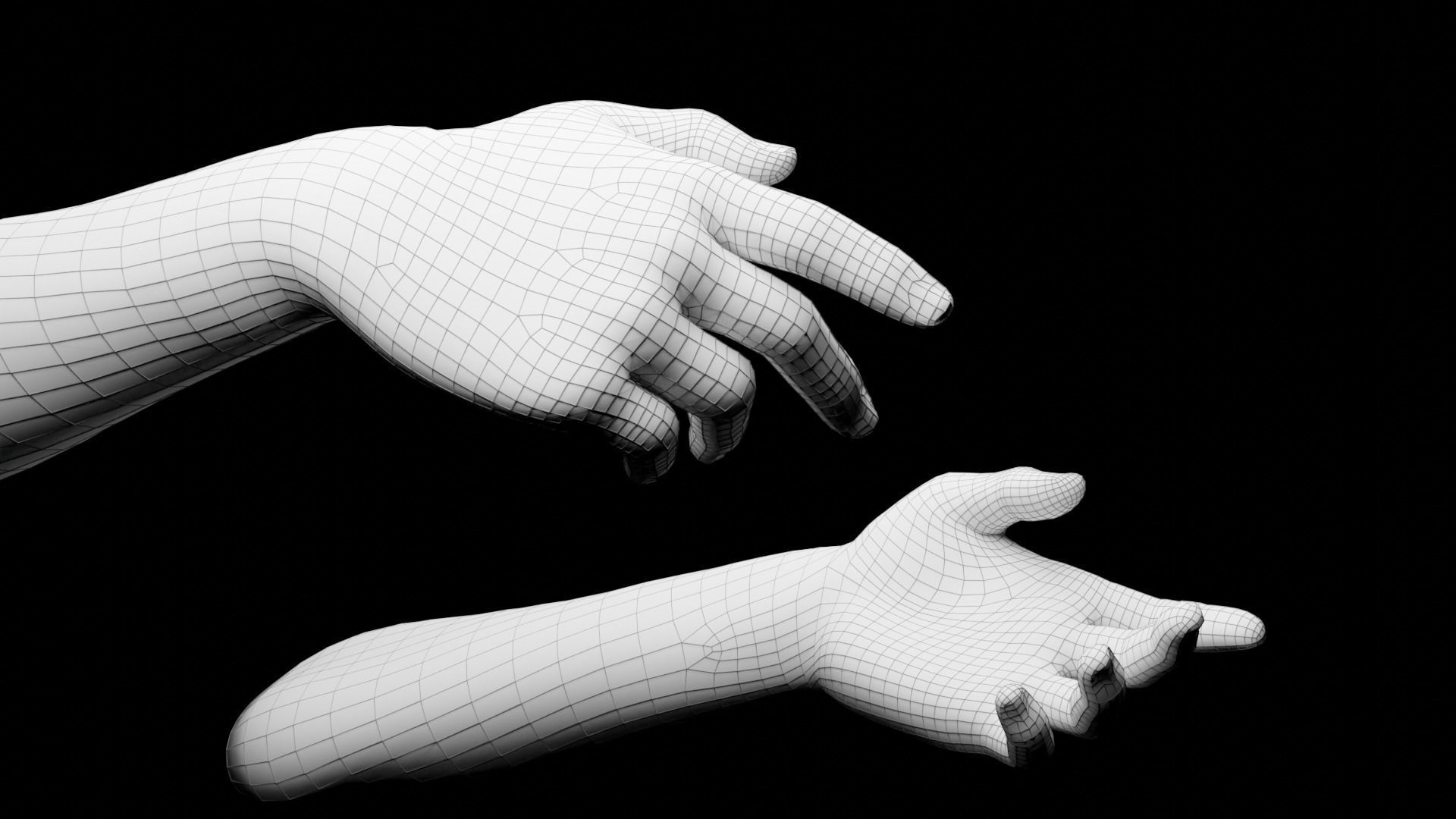 3D model Hands Rigged VR / AR / low-poly | CGTrader